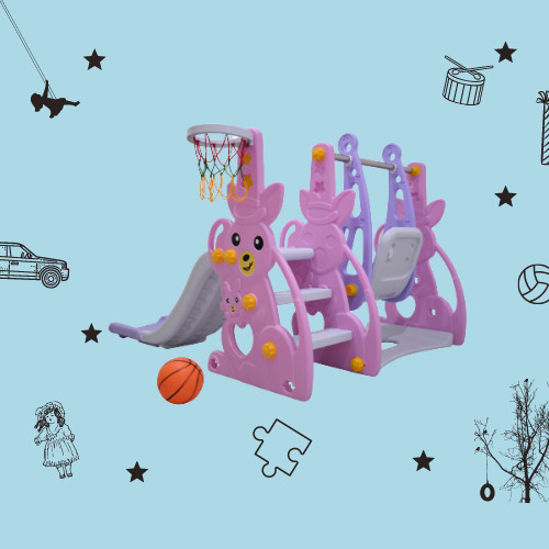 Sewa Labeille Kangaroo Slide and Swing – Pink – Kidz Plus – One Stop ...